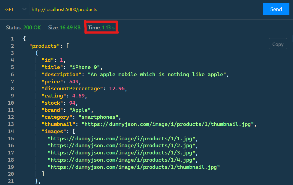 Node-Cache with Express Node JS